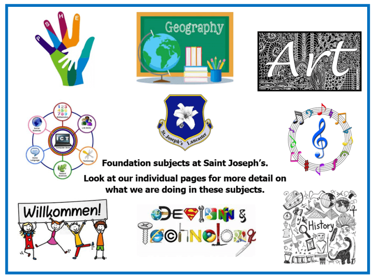 Foundation Subjects – St Joseph’s Catholic Primary School